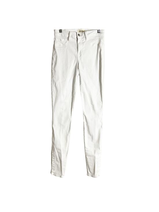 L’Agence | Jeans | Lagence White Side Slit High Rise Denim Skinny Jeans ...